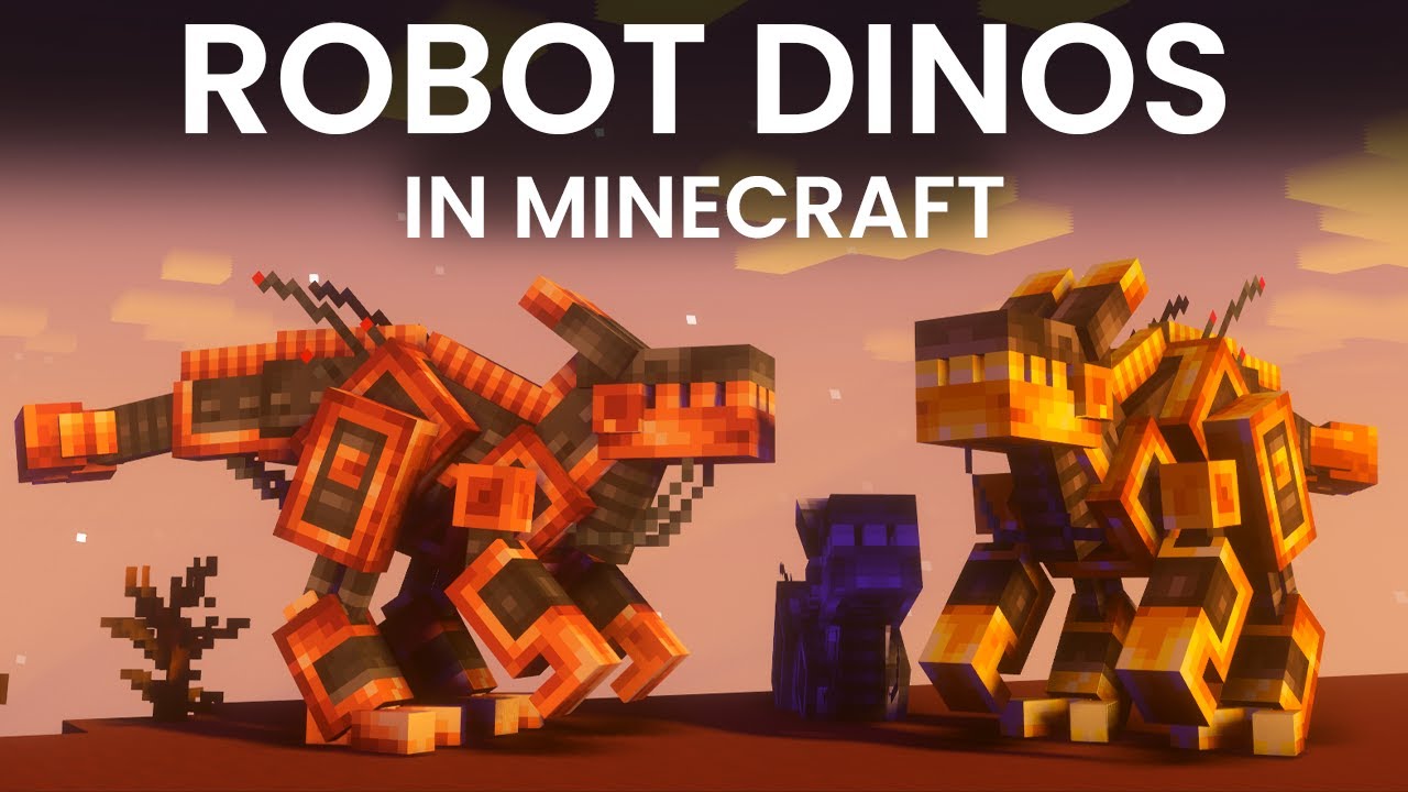 Robot Dinos (1.21.1) Minecraft Mod Review - YouTube