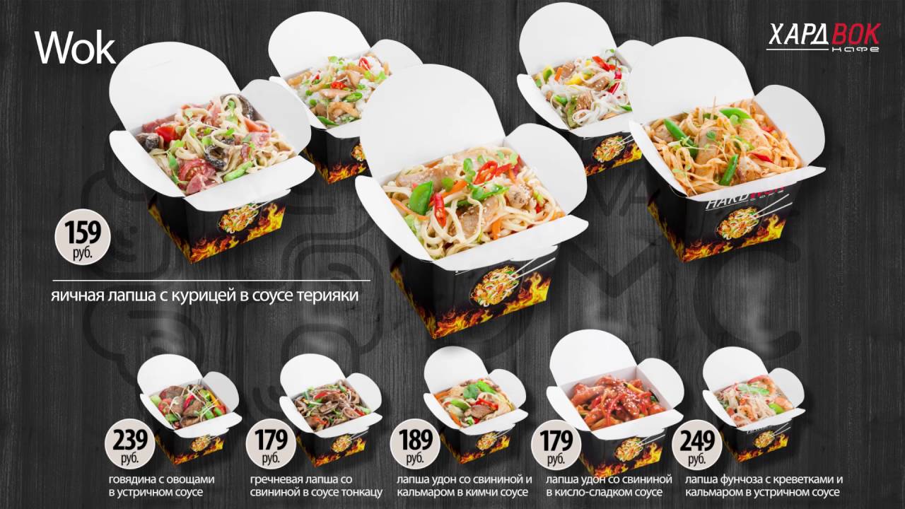 Wok menu of Hard WOK Cafe by Innovative DMC - YouTube