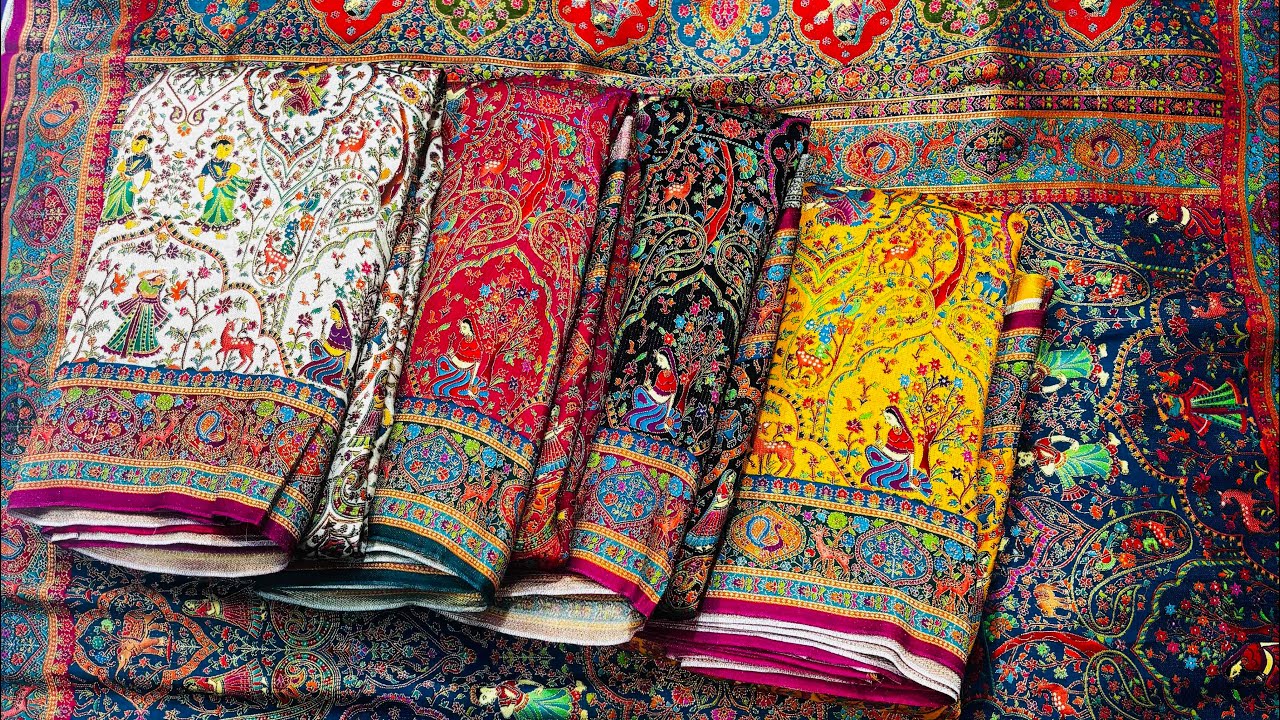 Banarasi Silk Saree Market - Maimuna Creation Varanasi - YouTube
