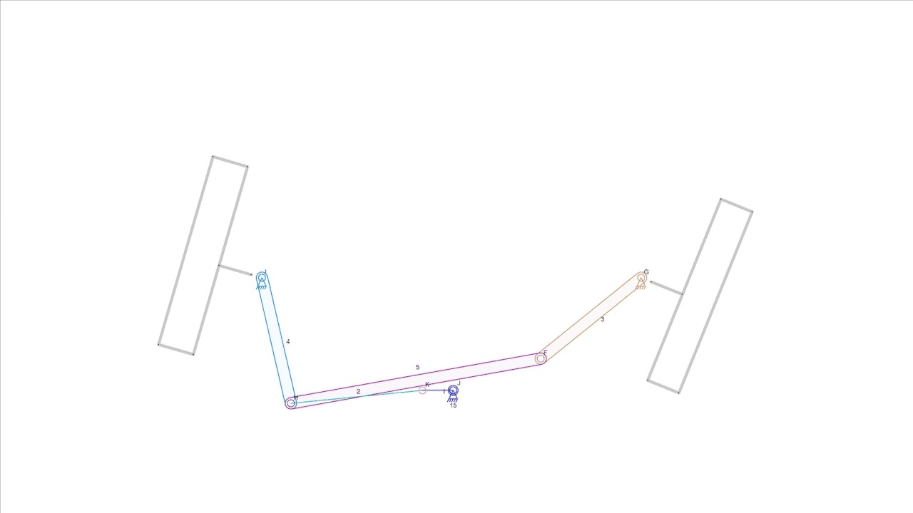 Simple Steering Linkage Simulation - YouTube