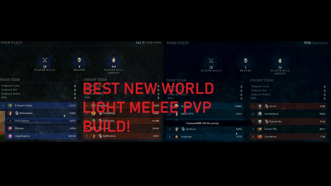 THE BEST NEW WORLD "LIGHT MELEE" BUILD! | 28-3 | 38-4 | "OPR" PvP - YouTube