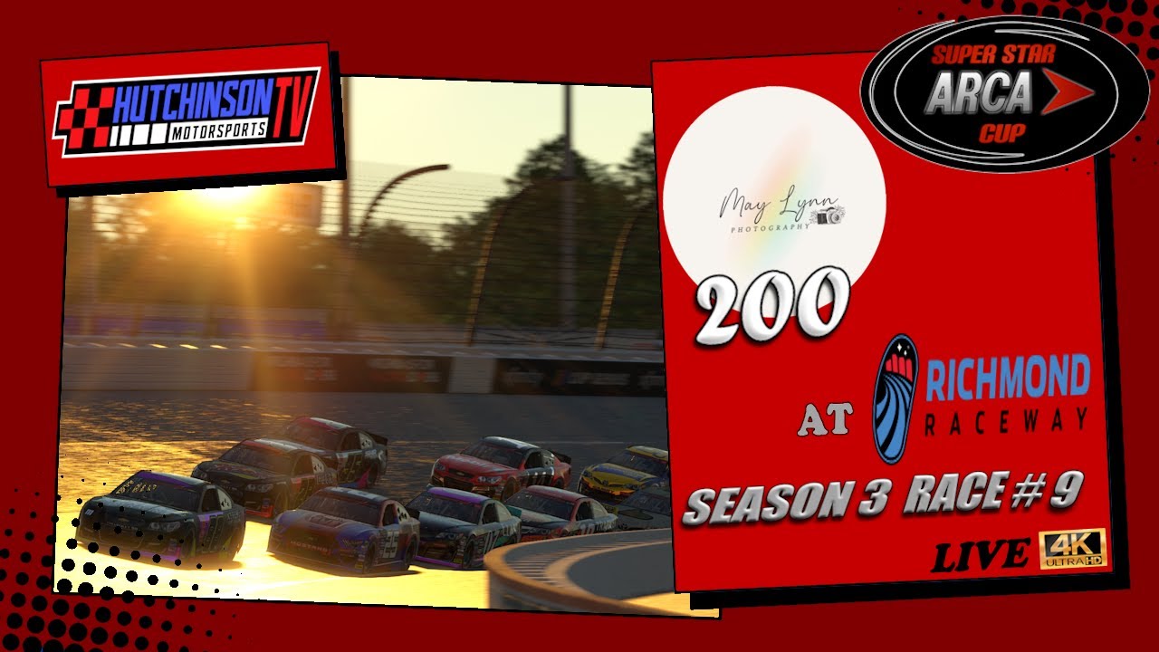 LIVE iRacing Super Star ARCA Cup Series @ Richmond - Starts at 8:15PM ...