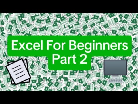 Excel Tutorial: Guide For Beginners Part 2 - YouTube