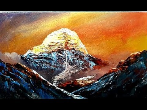 HOW TO PAINT KAILASH | BK ART Gallery - YouTube