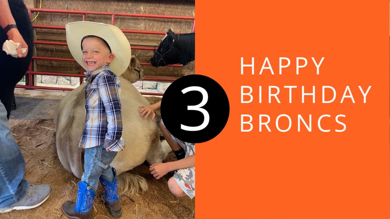 My youngest child turns 3! - YouTube