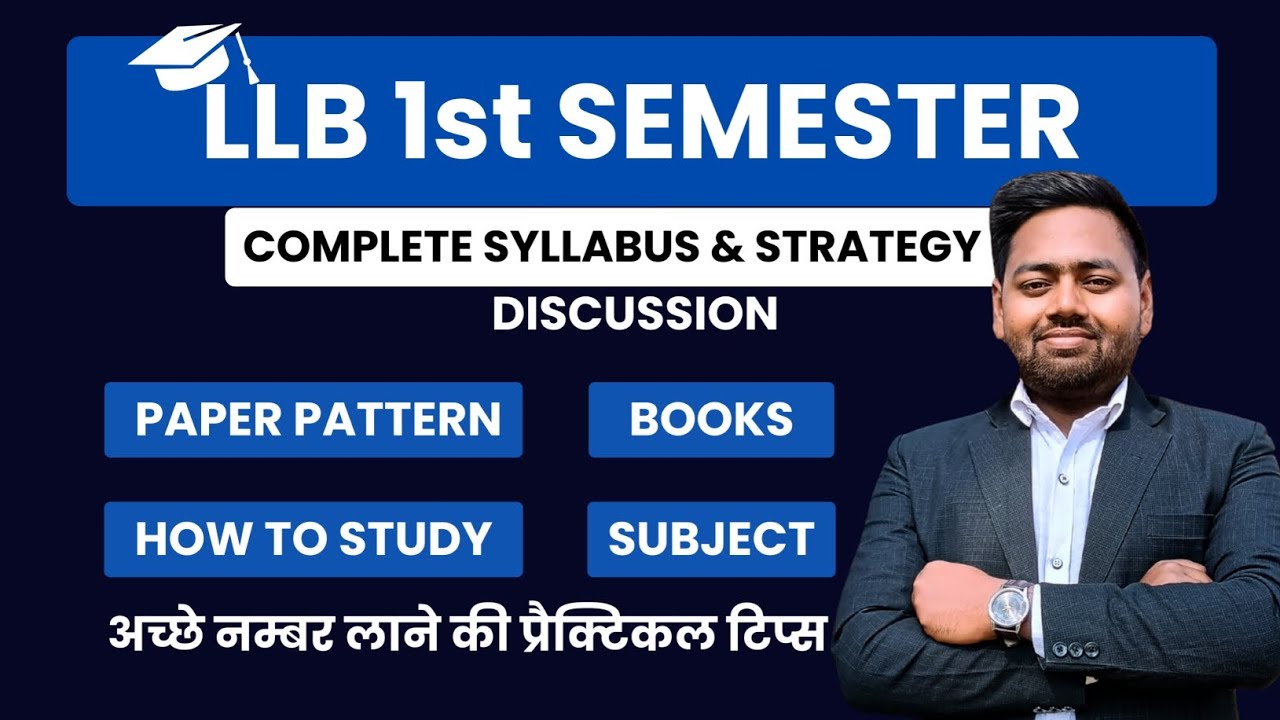 LLB Complete Syllabus : 1st Semester strategy Discussion |All ...
