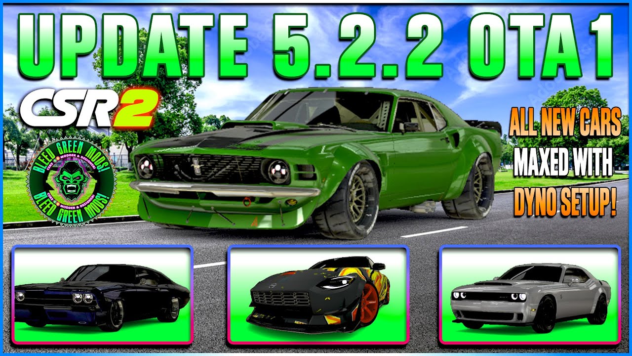 CSR2 | UPDATE 5.2.2 OTA1 | ALL NEW CARS MAXED WITH DYNO! - YouTube