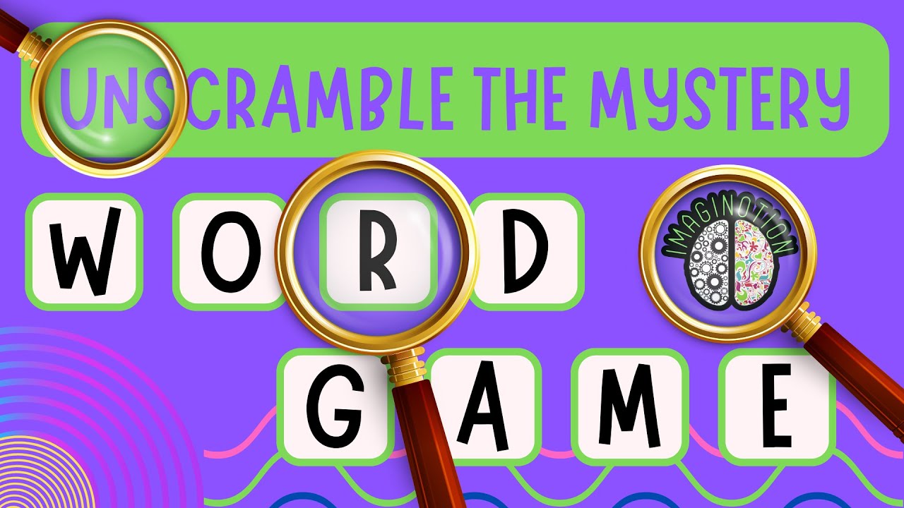 Unscramble the Mystery | Fun Trivia Words Game Challenge for Brain ...