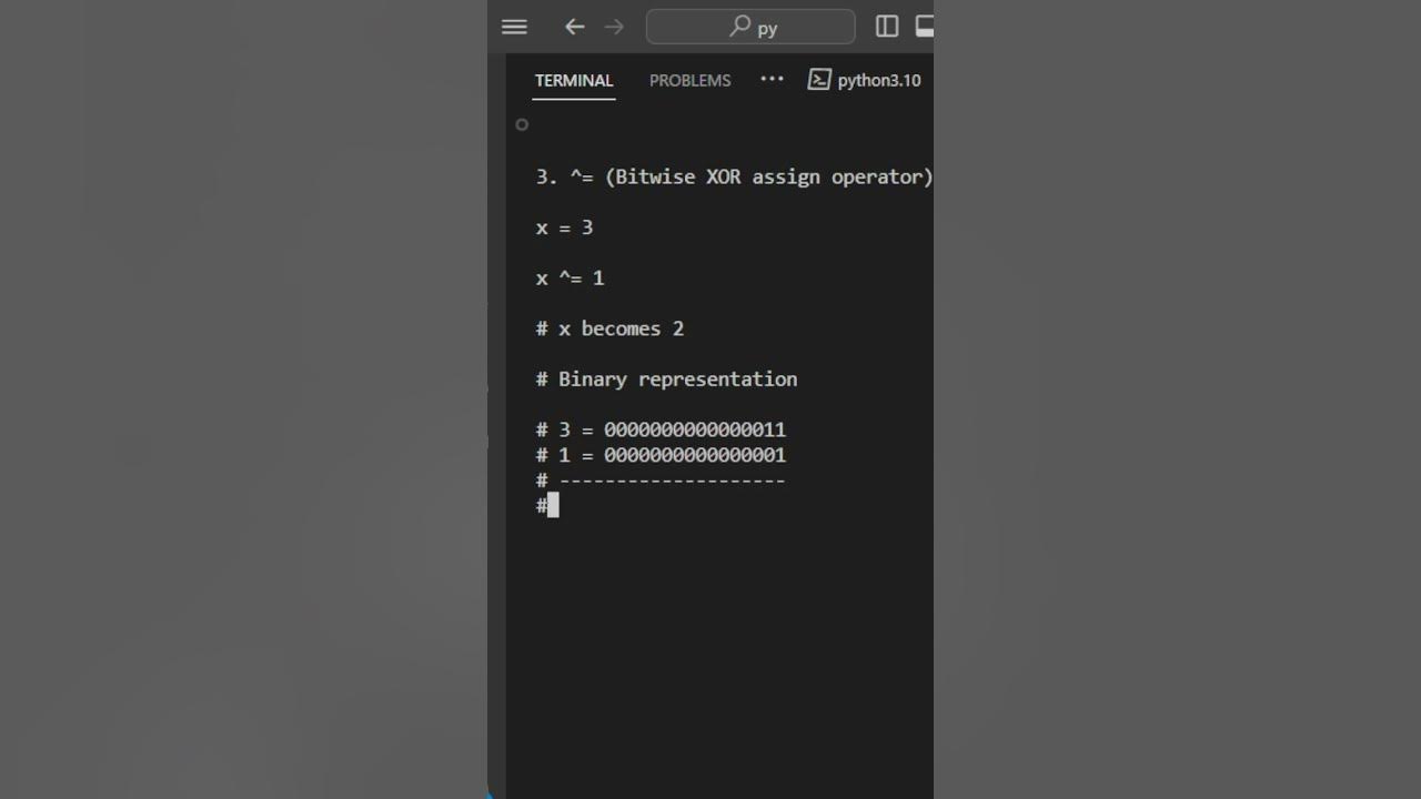 Python Assignment Operators Part 2 Assignmentoperators Learningpython Youtube