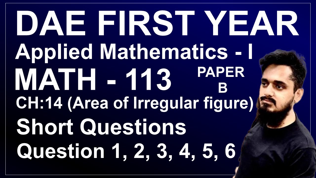 DAE MATH 113 Chapter no 14 Short Question 1, 2, 3, 4, 5, 6 #math113 ...
