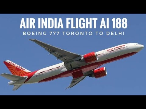 Boeing 777 of Air India Flight AI 188 Crossing Lahore Airspace - YouTube