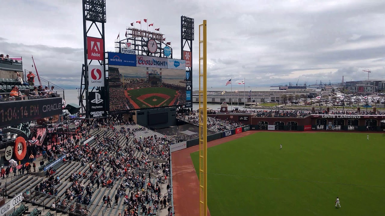 SF Giants game at Oracle Park 2019 - YouTube