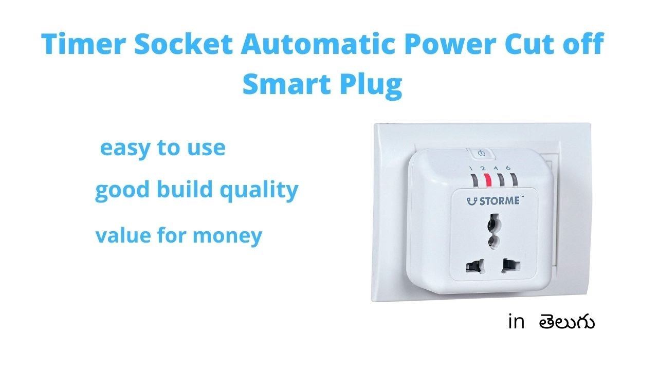 timer socket automatic power cut off smart plug - YouTube