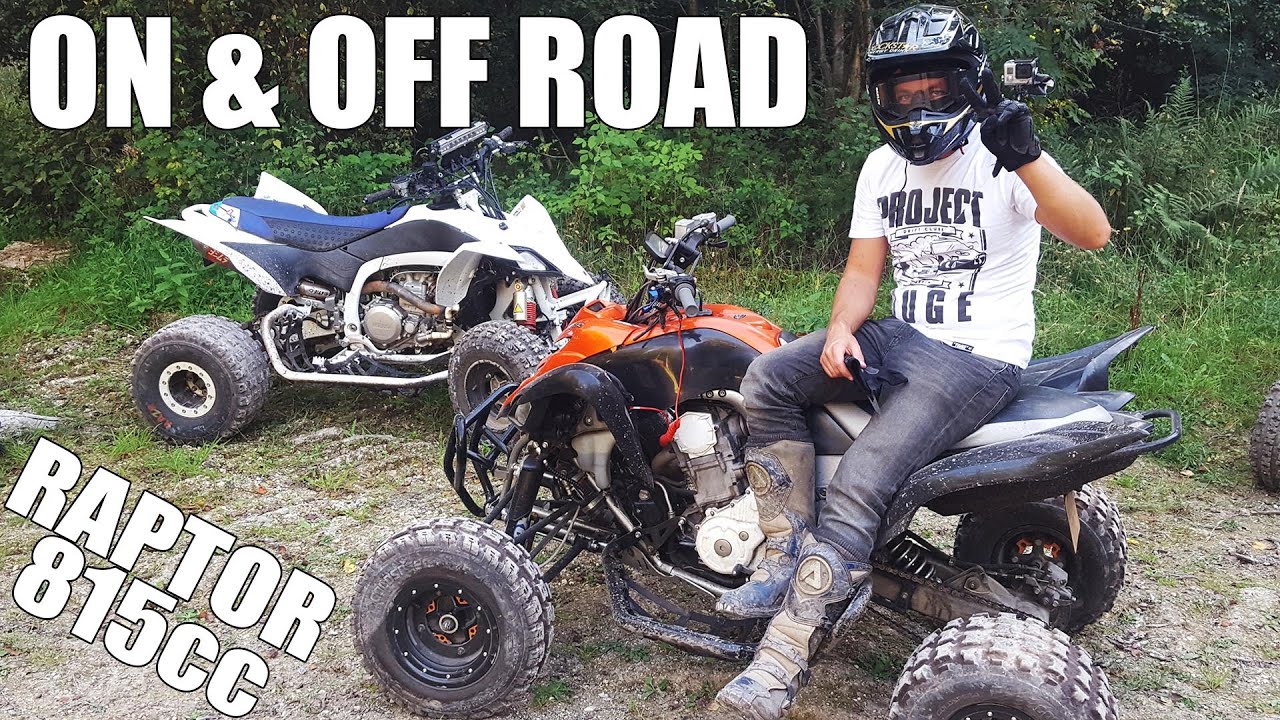 🐒 RIDING MY STREET LEGAL 815CC RAPTOR 700 ON THE TRAILS - YouTube