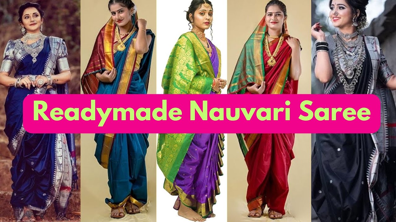 Nauvari Saree Collection | Readymade Nauvari Saree | Nauvari Saree ...