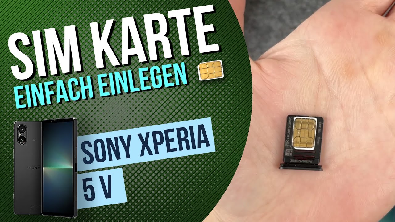 Sony Xperia 5 V - SIM-Karte einlegen • 🂠 • 📲 • 📡 • Anleitung | Tutorial ...