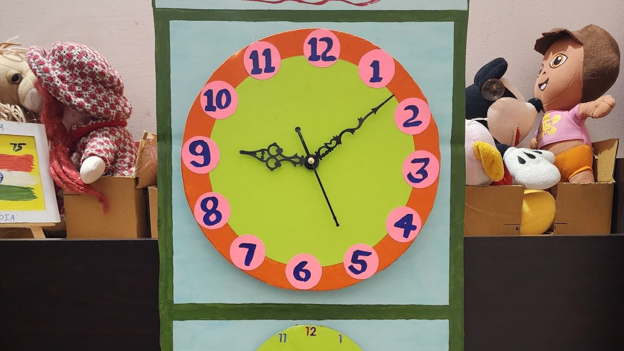 Wall clock project BNM PUBLIC SCHOOL - YouTube