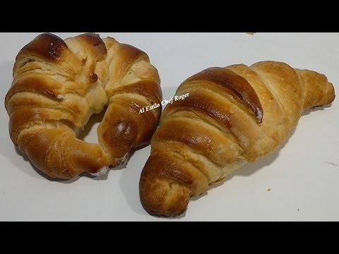 Como hacer CUERNITOS caseros o para negocio, Receta de Croissant | Chef ...