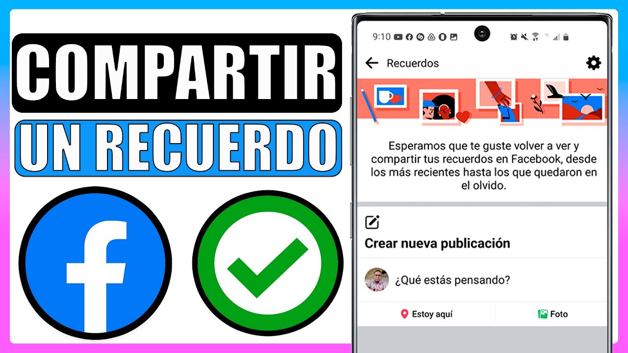 🔴Como compartir un recuerdo en facebook - YouTube