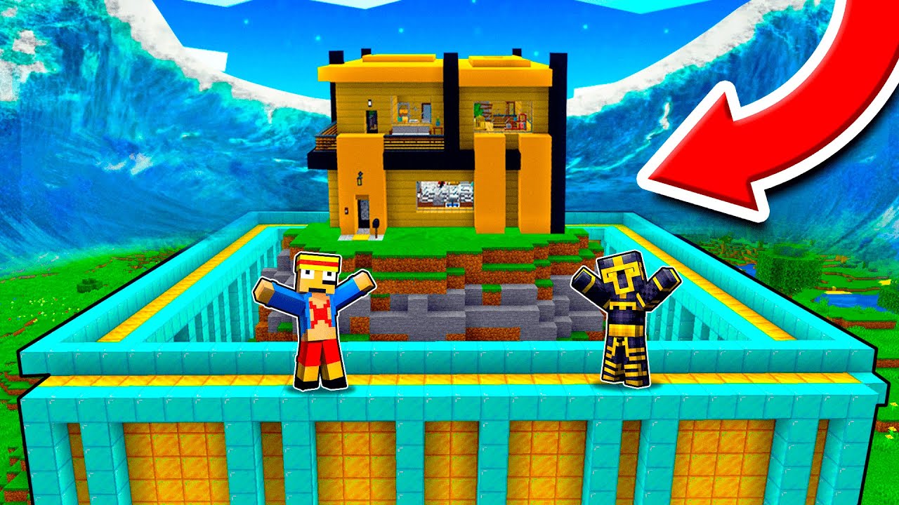 Casa De Massi Vs Tsunami En Platanovilla En Minecraft π± Youtube