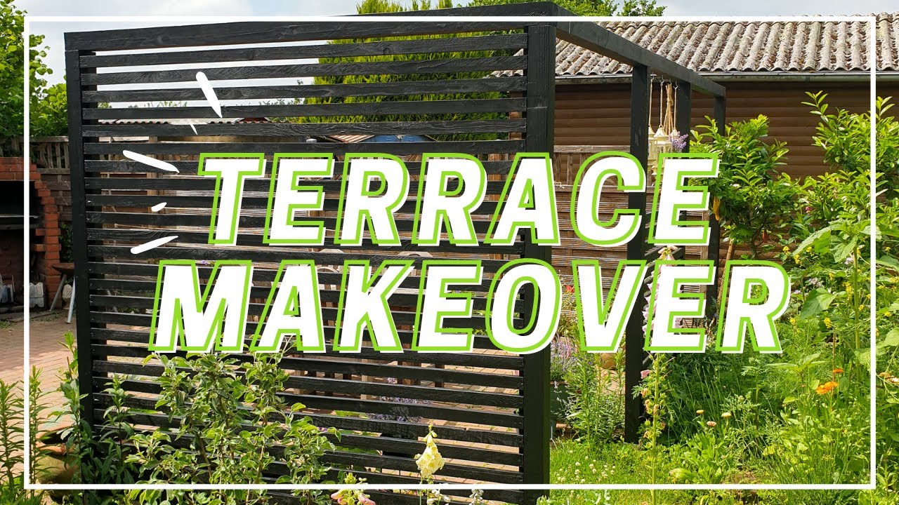 DIY Fence for the Garden I Terrace Makeover - YouTube