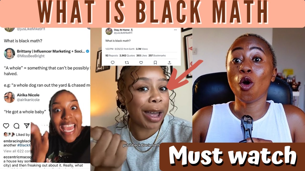 Black People Speak On Black Math -Must Watch - YouTube