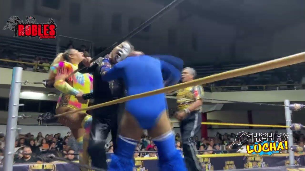 Polvo de Estrellas, Larry Miranda y Estrella Divina VS May Flowers, Yuriko y Erika Sotelo - YouTube