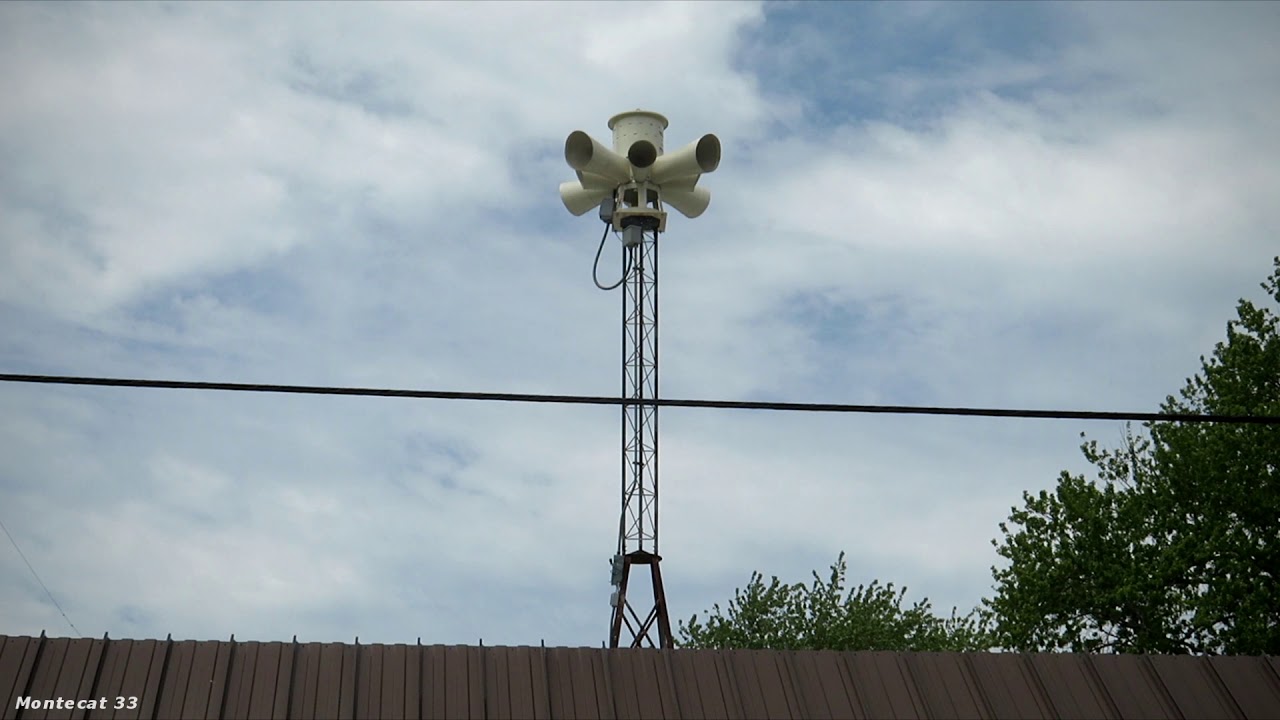 Sentry 10V Siren Test, Noon Blast, Glenbeulah, WI - YouTube