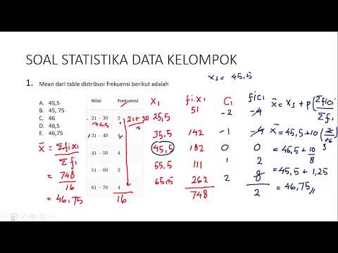 PEMBAHASAN SOAL STATISTIKA DATA KELOMPOK - YouTube