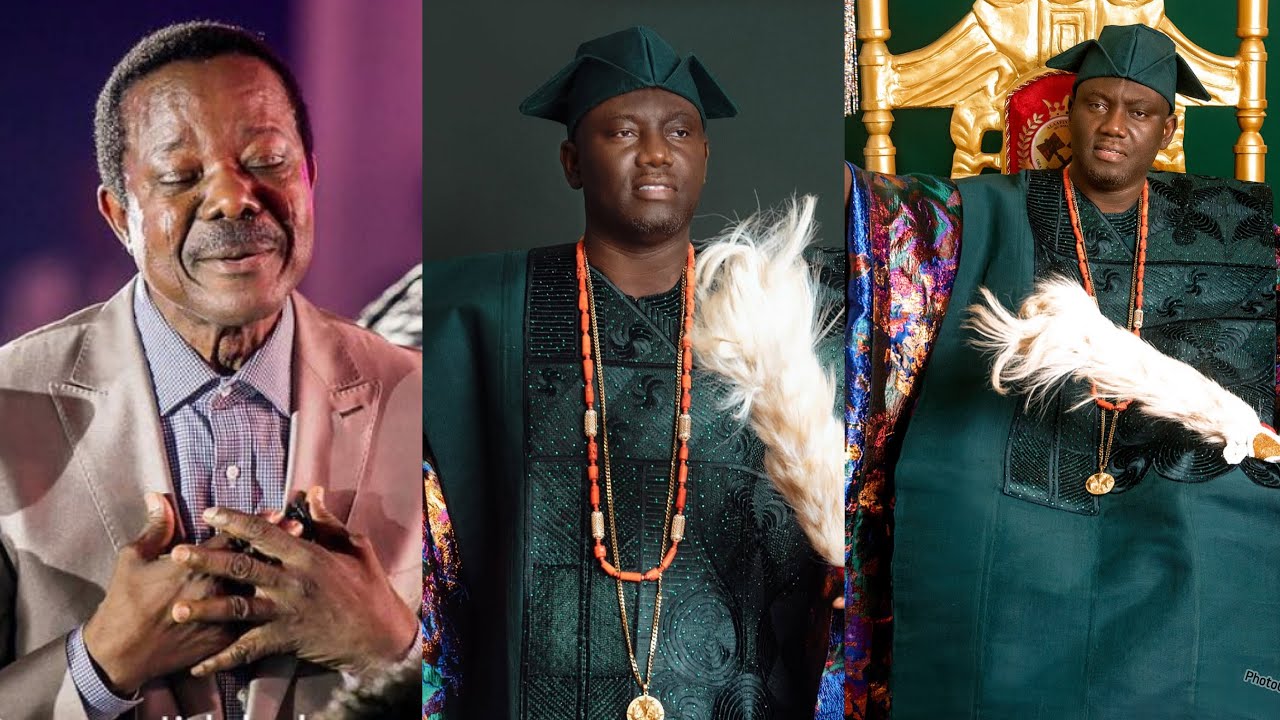 KING SUNNY ADE SERENADES ALAAFIN OYO HIM OBA ABIMBOLA OWOADE AT HIS ...