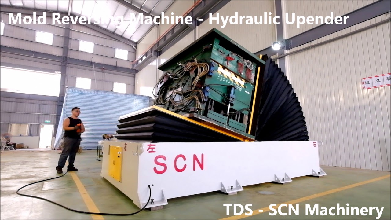 Injection Mold Reversing Machine 30tons ( Hydraulic Upender ) - YouTube