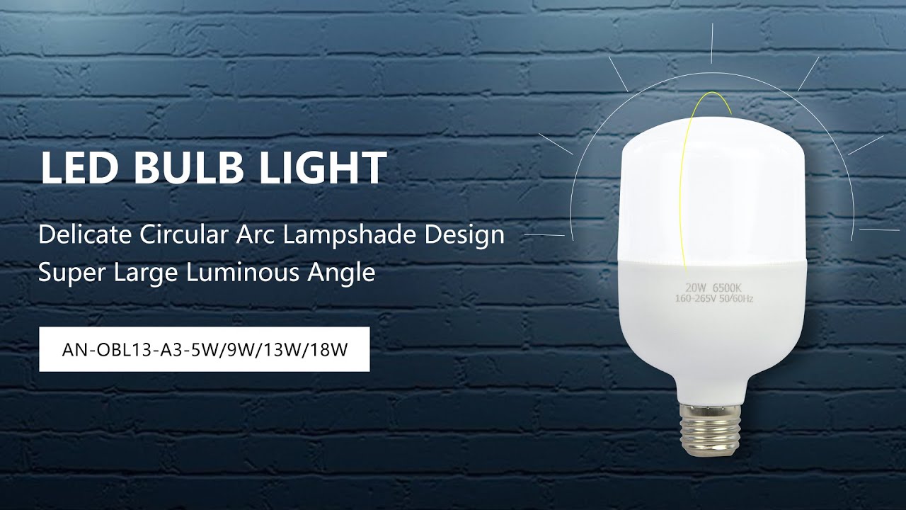 Large Beam Angle LED Bulb Light - YouTube