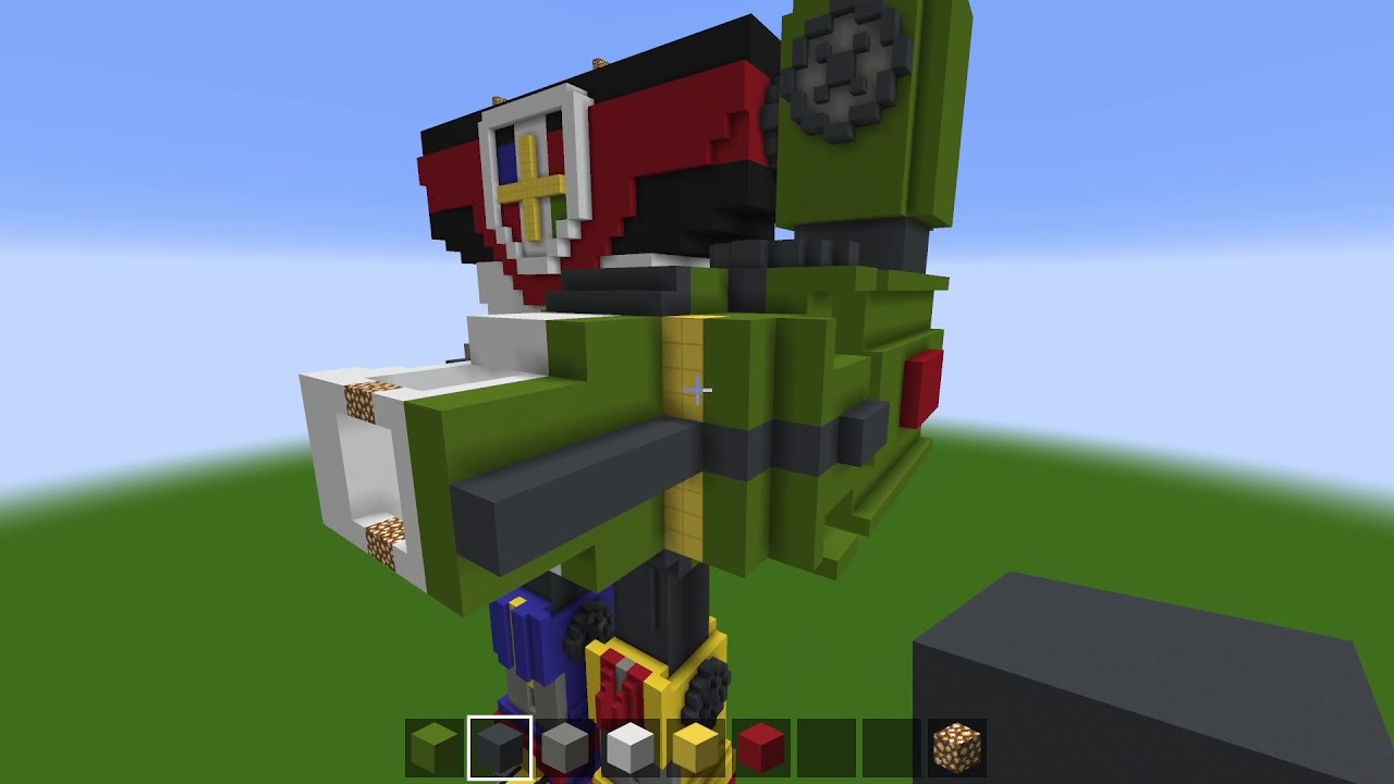 Minecraft Tutorial How To Make Voltron: Green Arm Part 1 - YouTube