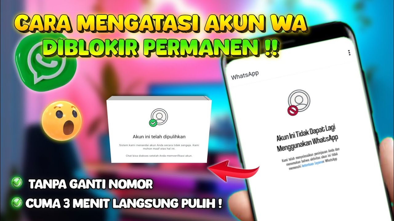 Cara Mengatasi Akun WhatsApp diblokir Permanen Tanpa Harus Ganti Nomor Terbaru 2025‼️ - YouTube