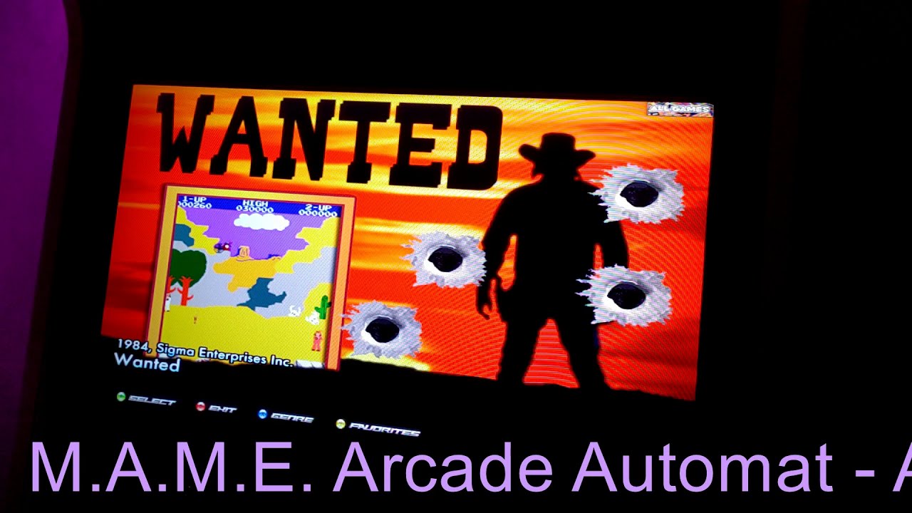 Arcade Wanted 1984 Sigmar Enterprises - YouTube