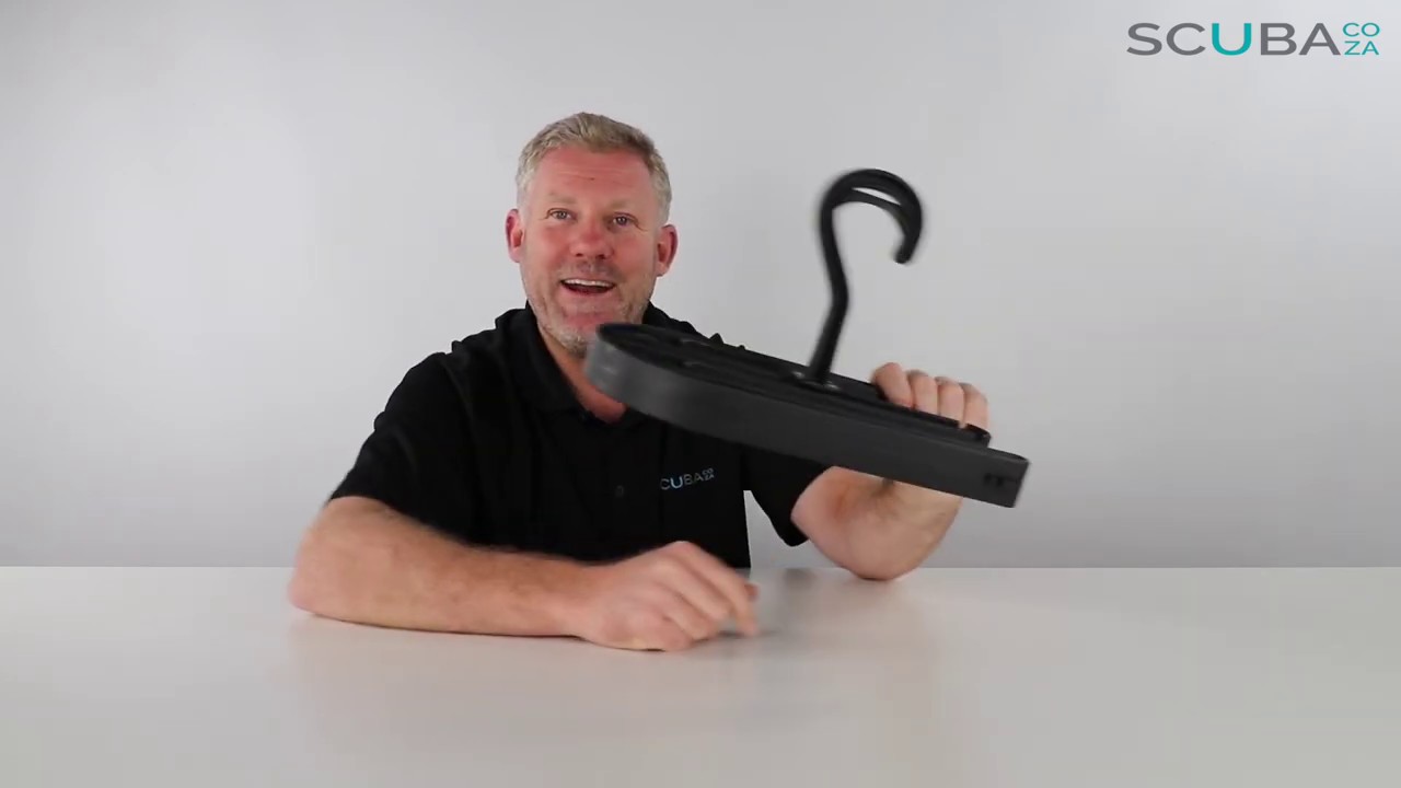 Mares Dry Suit Hanger, product review by Kevin Cook, SCUBA.co.za - YouTube