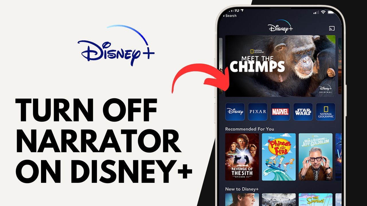 How to Turn Off Narrator on Disney Plus - YouTube
