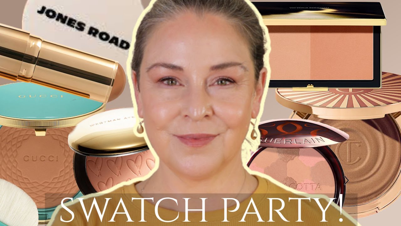 Bronzer Swatches Vs Jones Road The Bronzer Light Tan & Medium Tan - YouTube