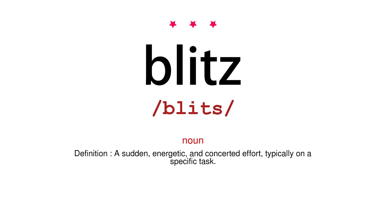 How to pronounce blitz - Vocab Today - YouTube