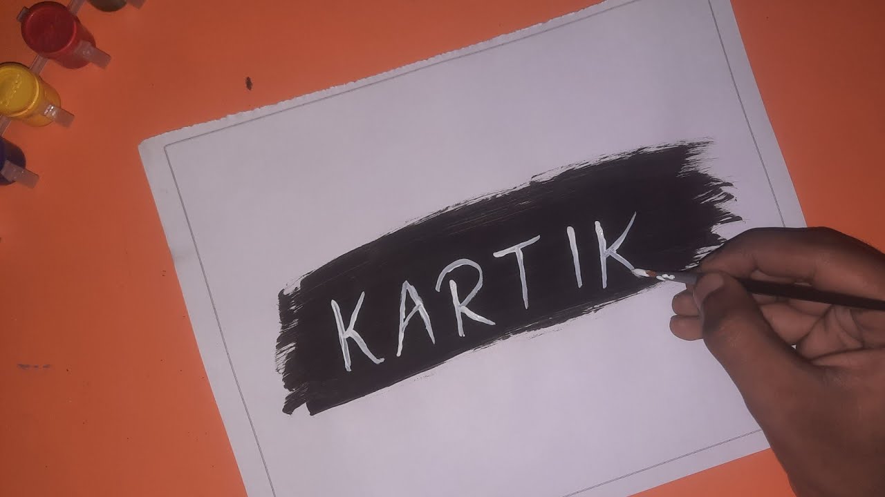 Kartik Name Draw /Comment Your Name - YouTube