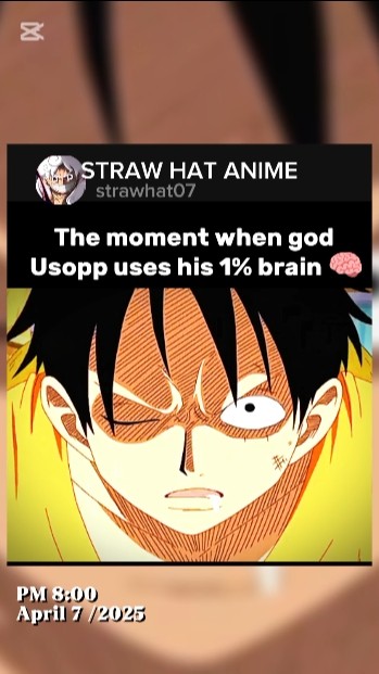 Usopp used 1% of his brain 🧠 - YouTube