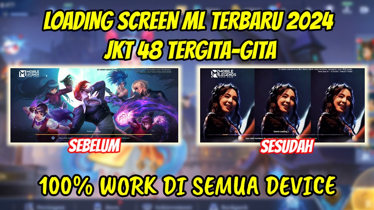 CARA GANTI LOADING SCREEN MOBILE LEGENDS TERBARU 2024 | CARA PASANG LOADING SCREEN ML - YouTube