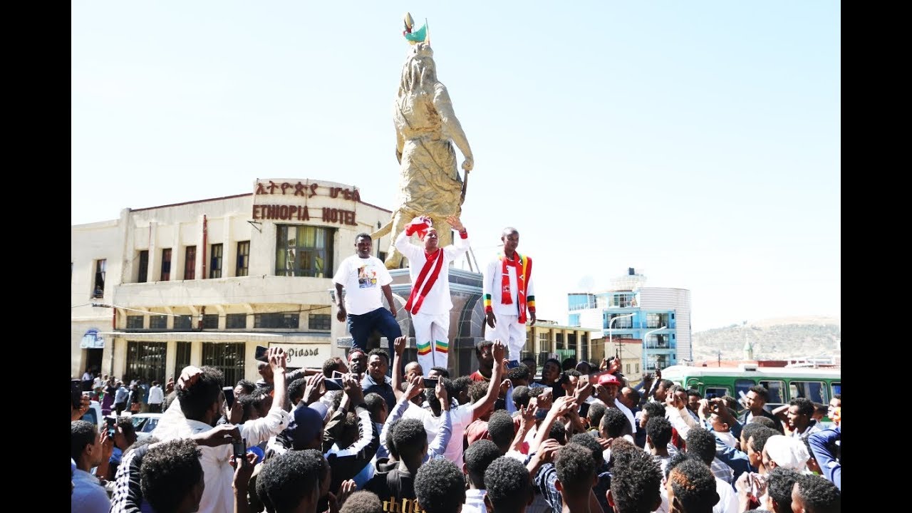 Welcoming Ceremonies for Yehunie belay and Mehari Degefaw in Gonder at ...