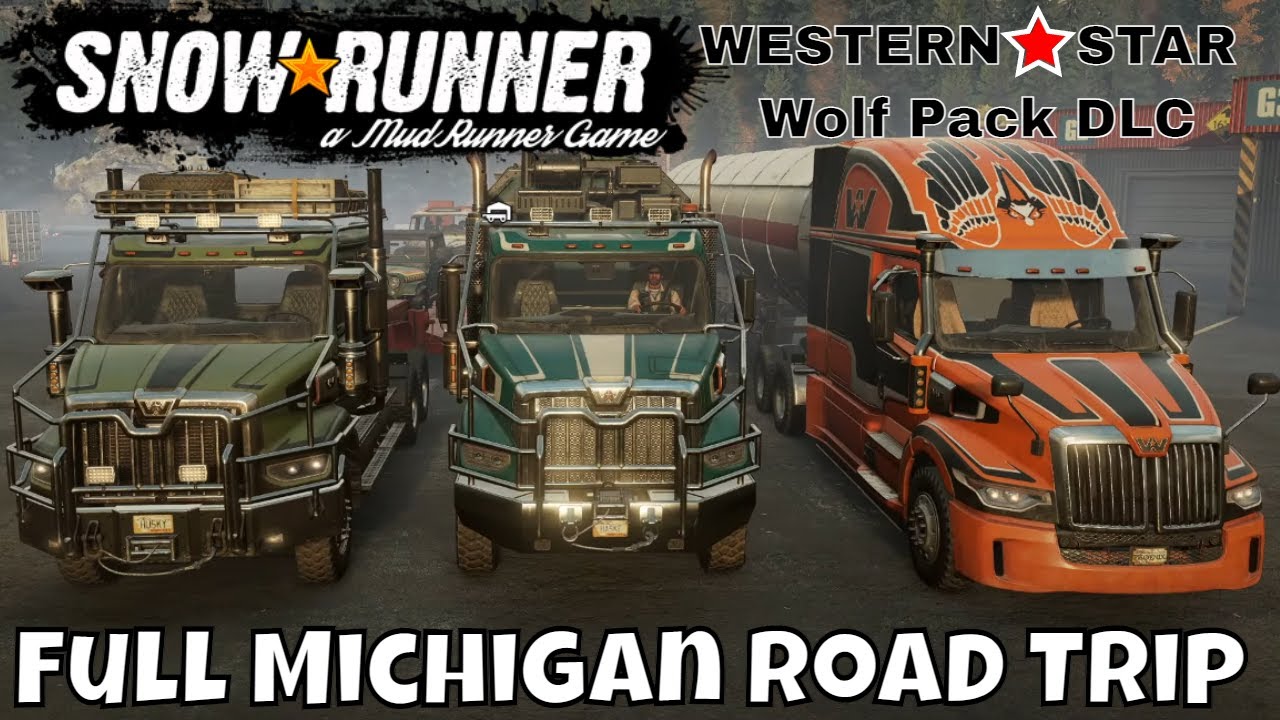 SNOWRUNNER is HERE | Western Star Wolf Pack | Long Haul Test with the ...