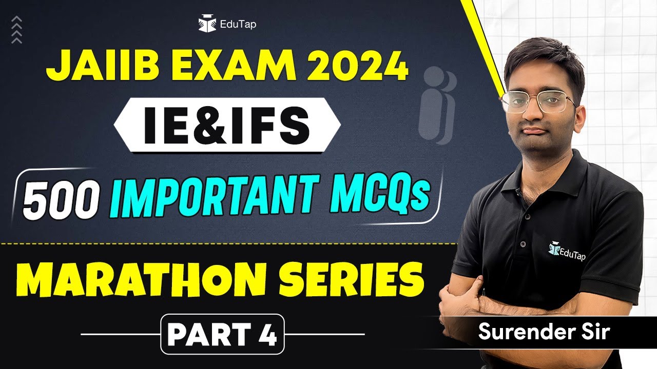 Complete IE & IFS JAIIB 2024 Exam | IE and IFS Free Online Lecture ...