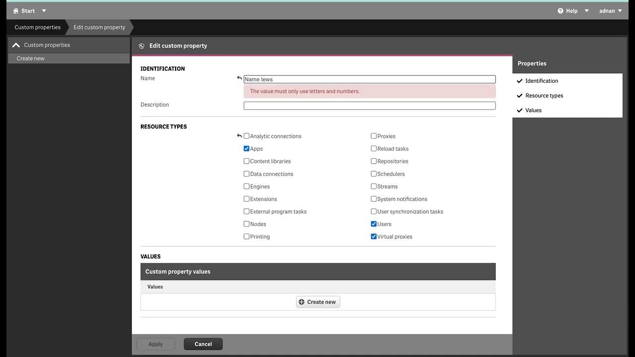 Qlik QMC - Custom Properties - YouTube