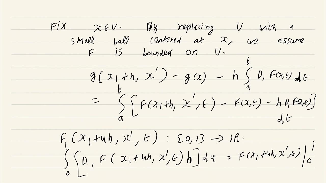 Real Analysis Lecture 49 Part 3: Differentiating under the integral ...