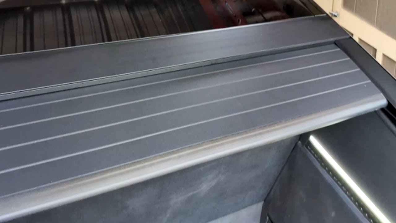 How To Adjust the Tonneau Cover Trim Panel on a Cybertruck - YouTube