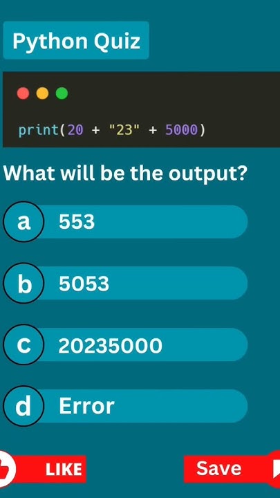 python quiz. comment your answer #phython #viral #coding - YouTube