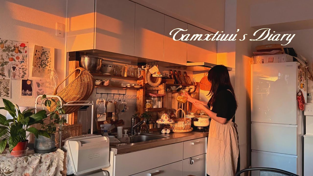 Japan Vlog 🌱 Gói ghém mùa hè vào từng hũ nhỏ | Tự làm Mứt Dâu Tây, Siro Mơ Xanh, Chanh vàng mật ...